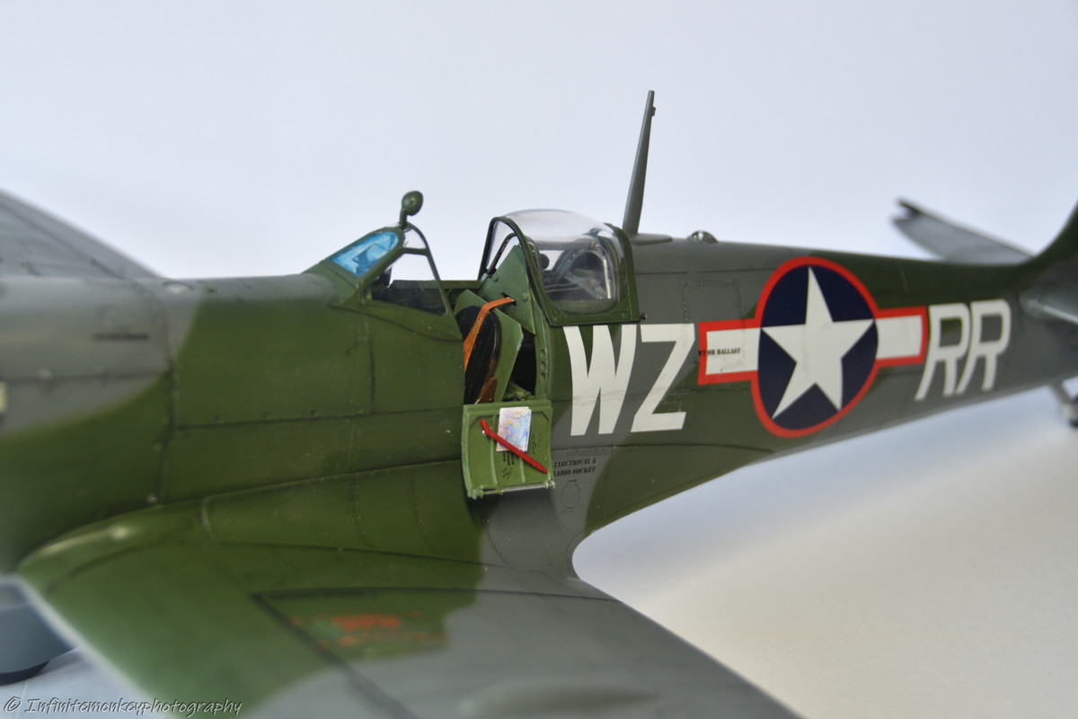 Airfix Spitfire IXC 1/24 - RW382 "Porky II", E wing conversion - Ready ...