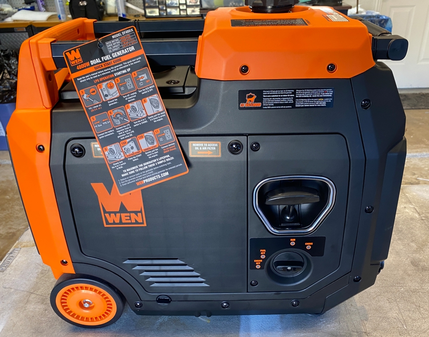 New Generator unboxing, break-in, oil change - WEN dual fuel inverter ...