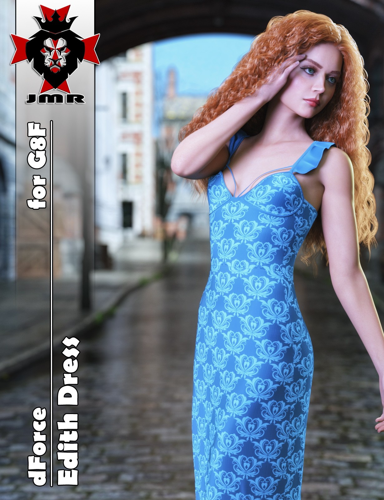 (FILLED 2023-07-28) JMR DForce Edith Dress For G8F - Free Daz 3D Models