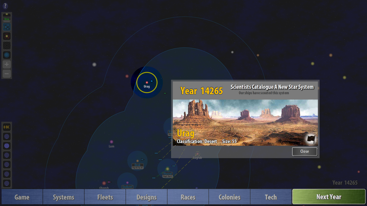 My first finished game of ROTP, ending in defeat : rotp