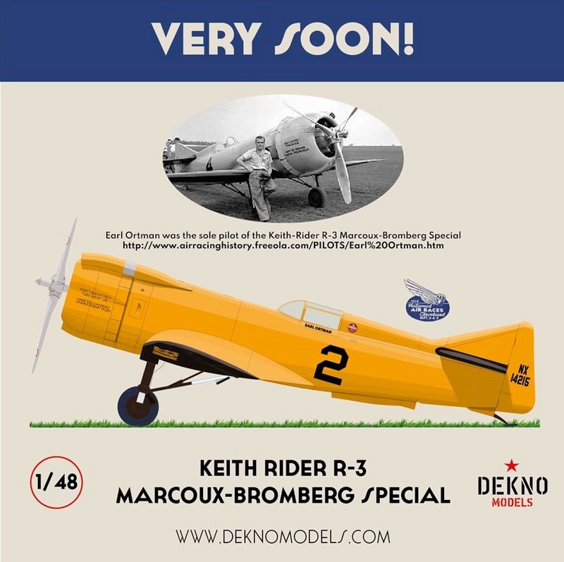 1/48 - Keith Rider R-3 Marcoux-Bromberg Special 3D printed kit by Dekno ...