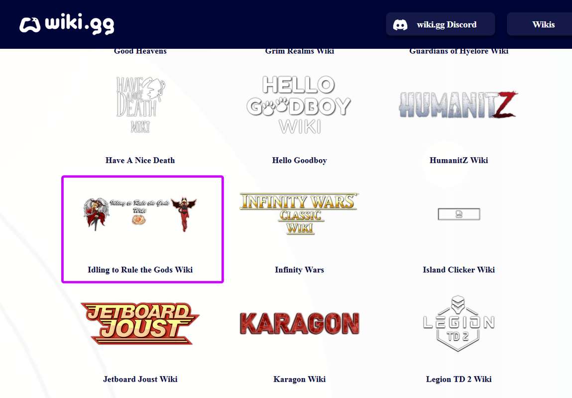 a new wiki is located here - https://itrtg.wiki.gg/ :: Idling to Rule ...