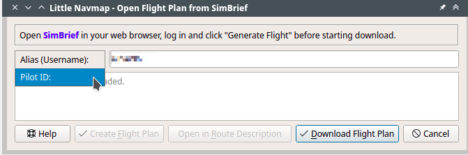 id for simbrief problem - Little Navmap | Little Navconnect | Little ...