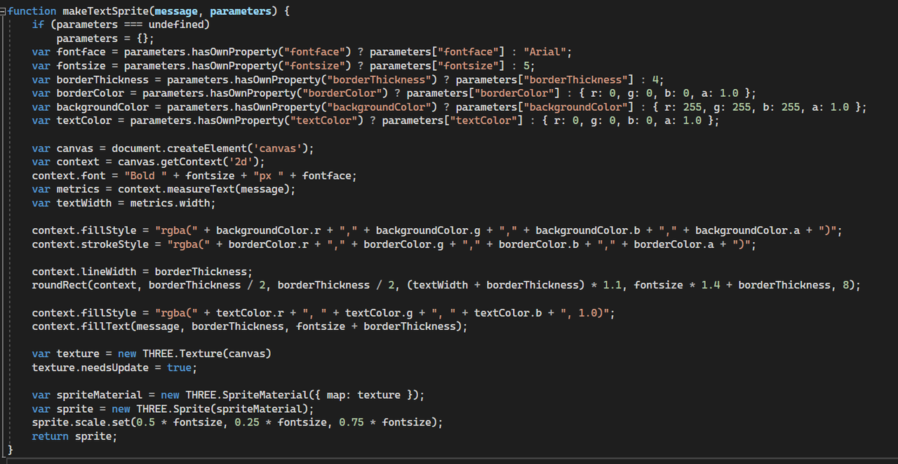 three.js - SpriteMaterial with ThreeJs | How can i set the Sprite ...
