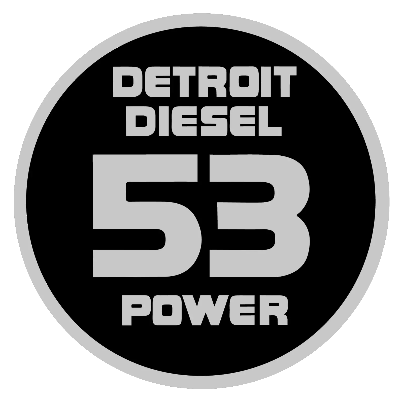 Detroit 53 Round Sticker — Postimages