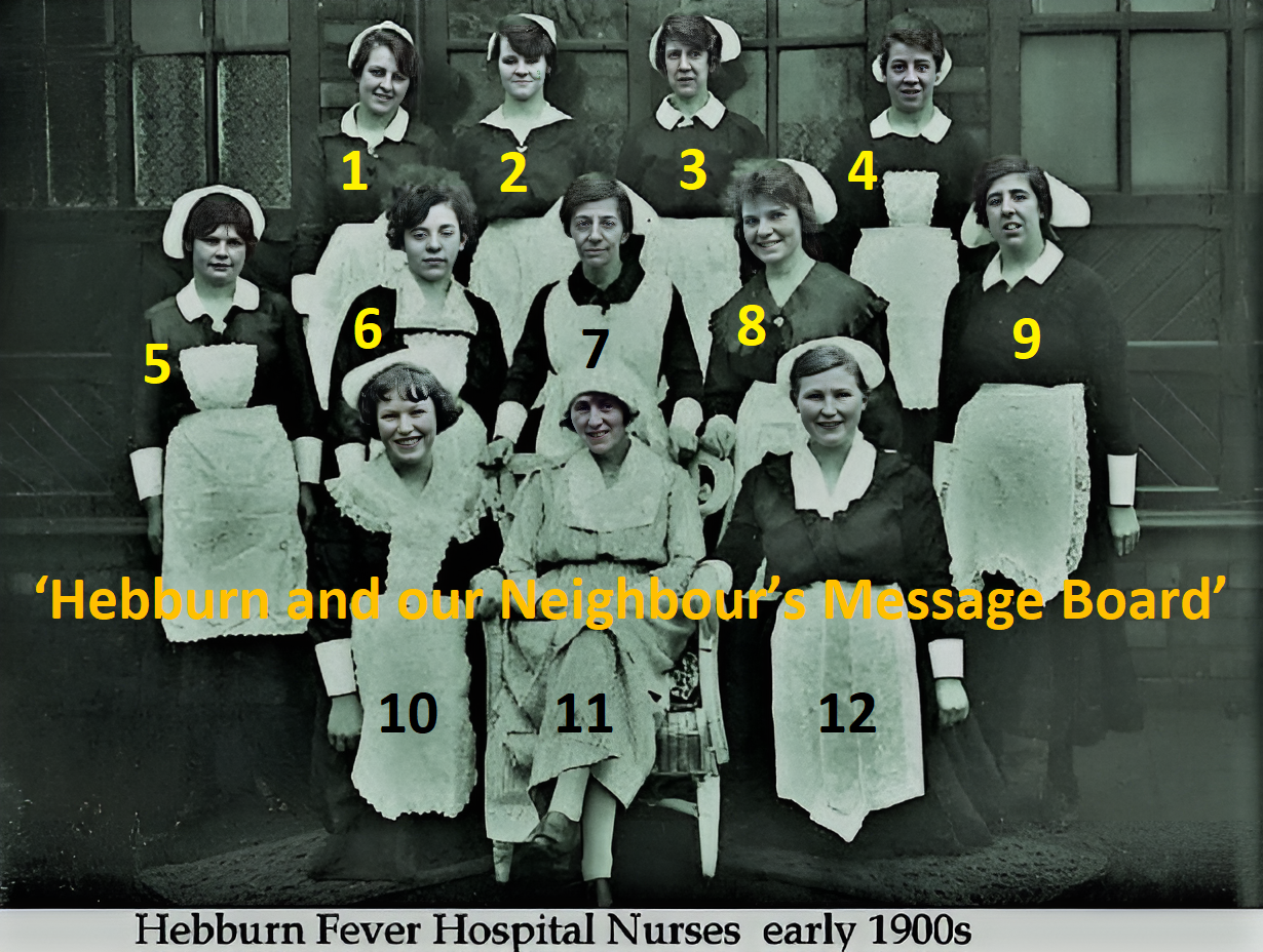 NAMESHebburn Fever Hospital Nurses early 1900s Copy — Postimages