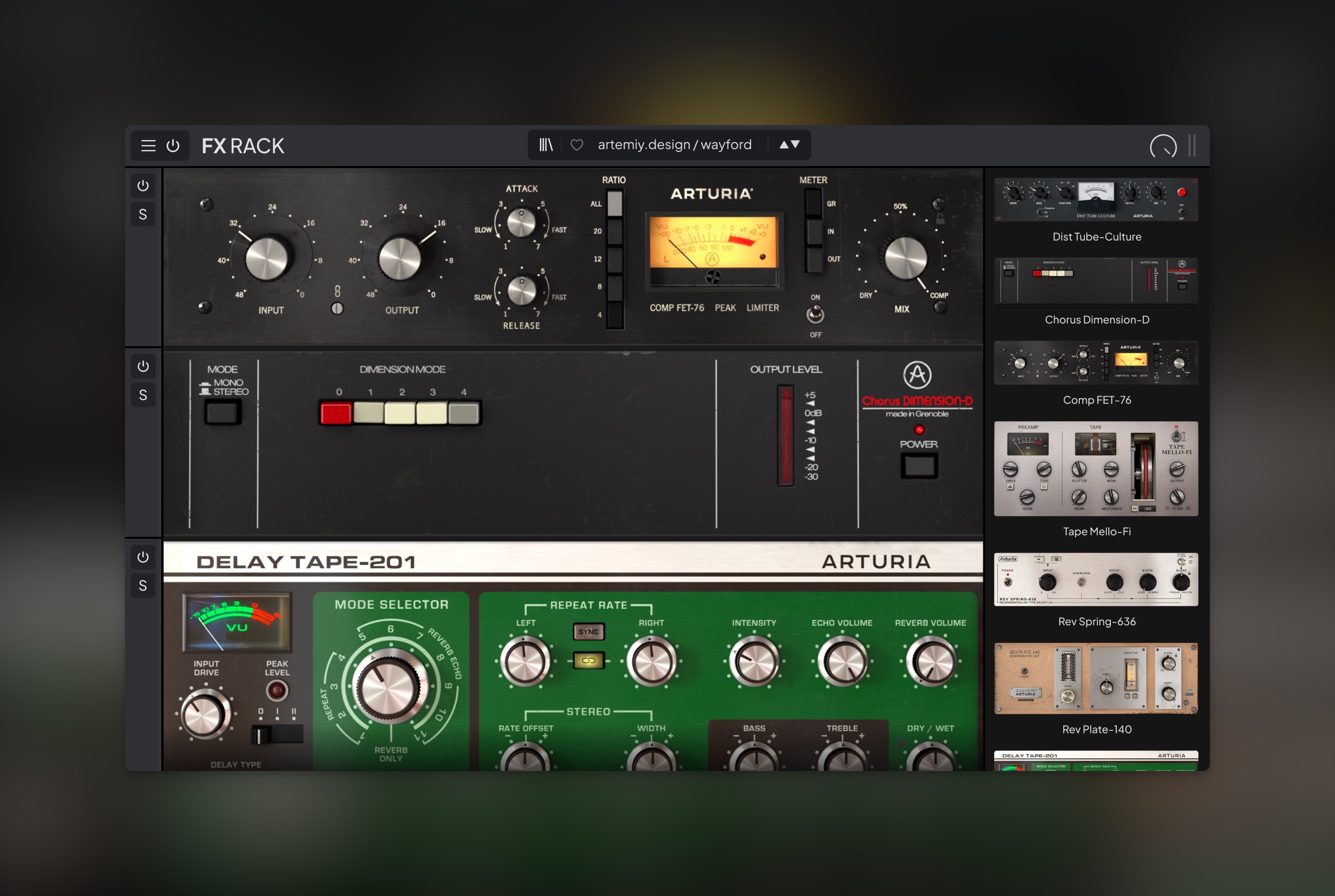 Arturia FX Rack Concept | AudioSEX - Professional Audio Forum