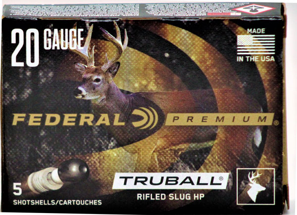 FEDERAL Premium TruBall Rifled HP Slugs 20 Gauge 2¾" ¾oz Hollow Point ...