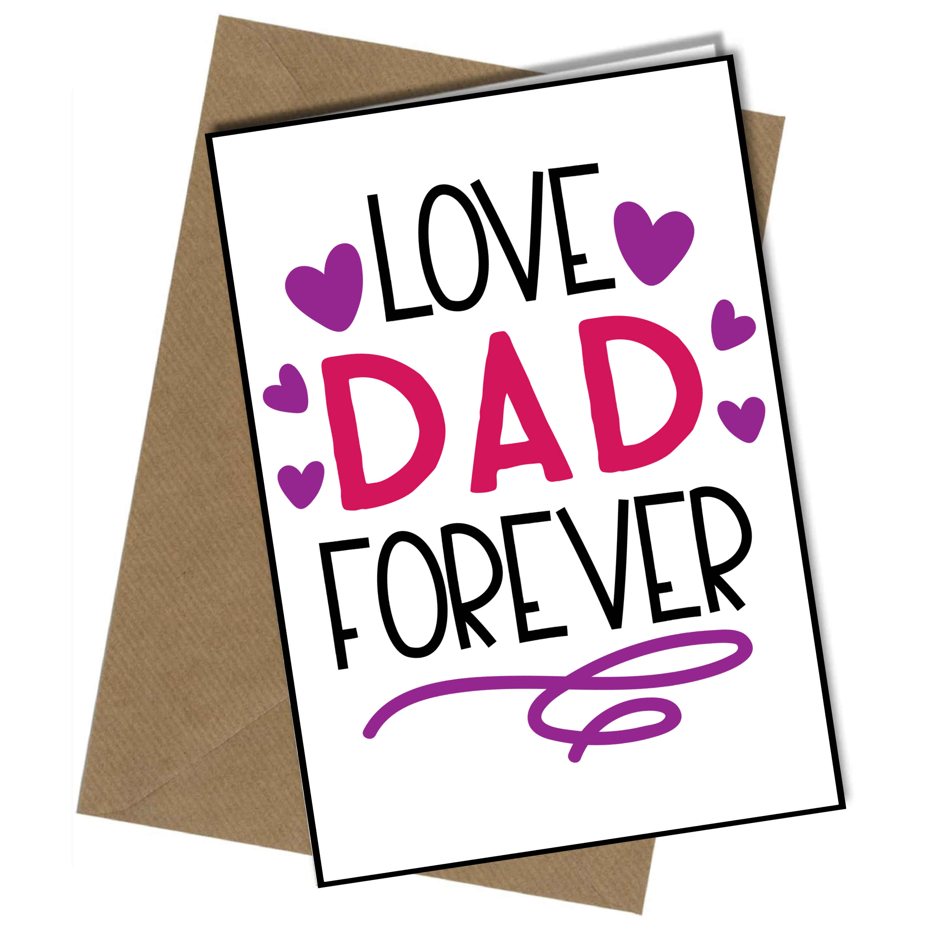 LOVE DAD FOREVER CARD — Postimages