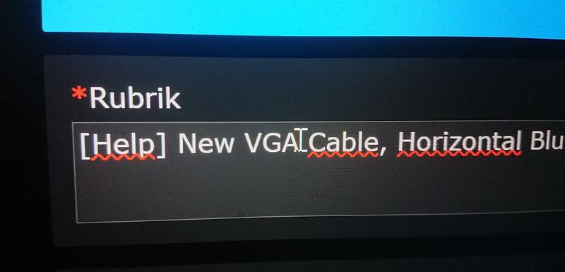 New VGA cable, horizontal blur : r/Monitors