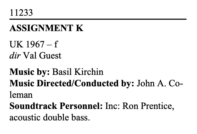 Assignment K: Can anyone ID this singer on this Basil Kirchin film ...