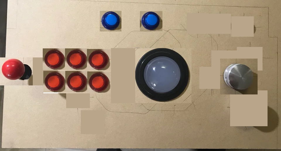New custom controller layout for A1U mame cab. I can’t wait to get it ...