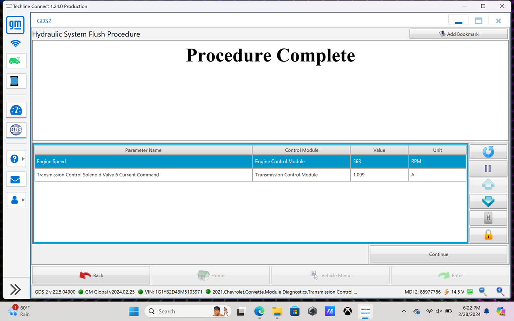DCT Hydraulic Flush Procedure (AC DELCO MDI2 & GM GDS2) - CorvetteForum ...