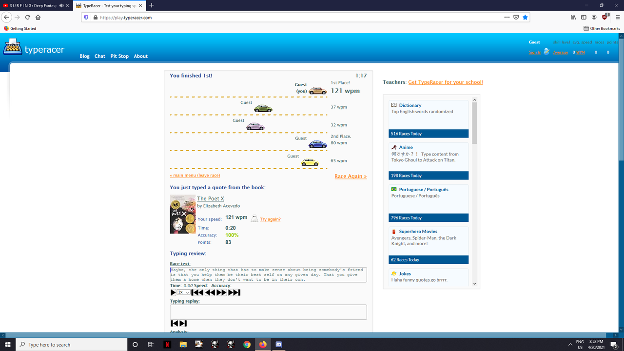 Typeracer
