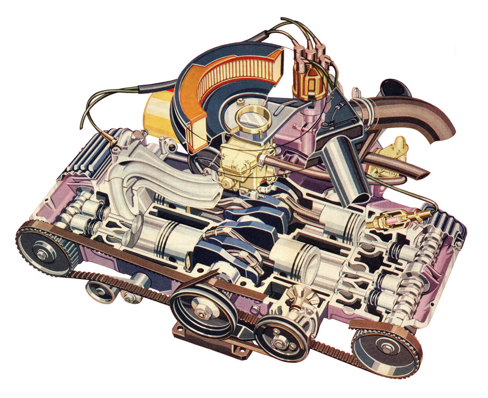 Alfa Romeo Alfasud 1200 engine by artist unknown — Postimages