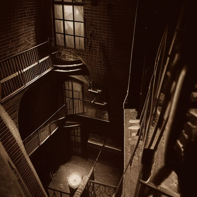 6 a dark city at night buildings of old bricks city sat on channel of ...