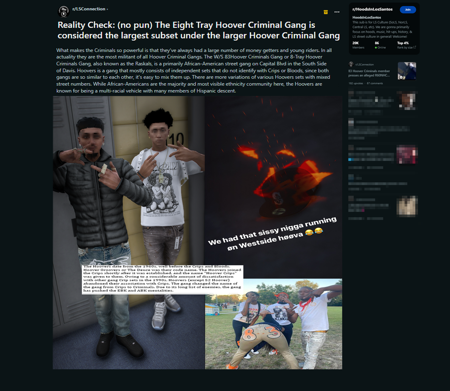 W/S Eight Trey Hoover Criminal Gang - Unofficial Factions Archive - GTA ...