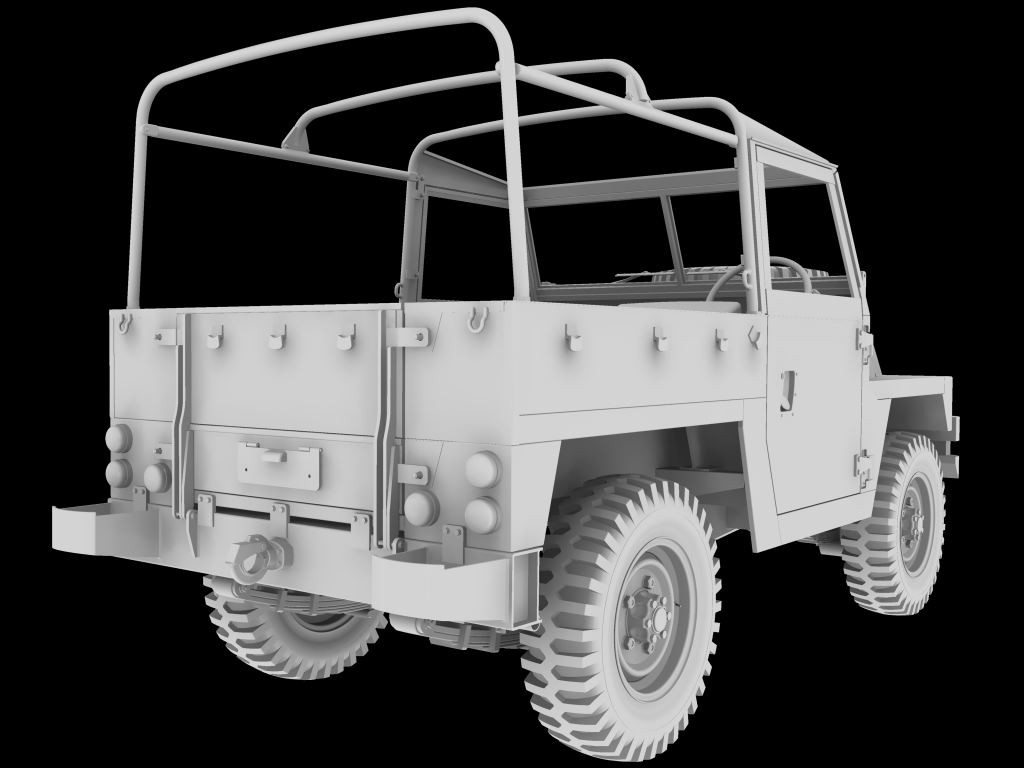 35th Scale Land Rovers Models Design for 3D Printing. - Work in ...