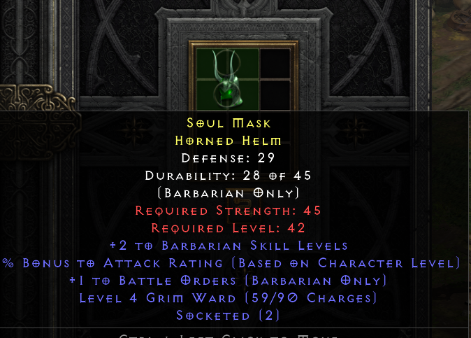 Barb Visio 1bo 2os Horned Helm - Topic - d2jsp