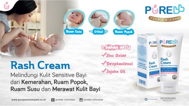 Jual Pure bb Rash Cream 50gr di Seller Lolipopbabykid - Sendangmulyo ...