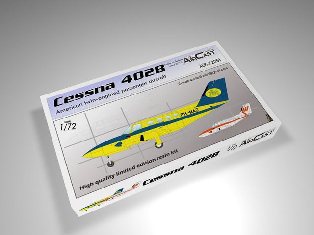 1/72 - Cessna 402B Utiliner/Businessliner resin kit by AirCast Resin ...