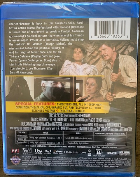 The Evil That Men Do (1984) from Shout Factory - Page 2 - Blu-ray Forum