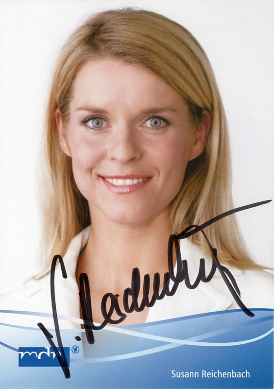 Susann Reichenbach MDR Autogrammkarte — Postimages