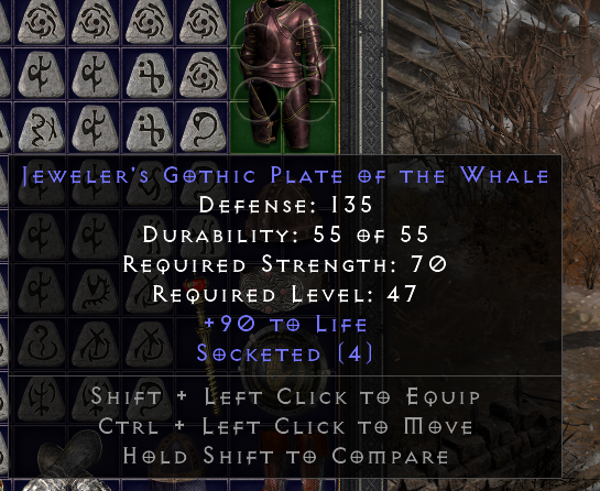 Pc On Jewelers Gothic Plate Of The Whale 4os 90hp - Topic - d2jsp