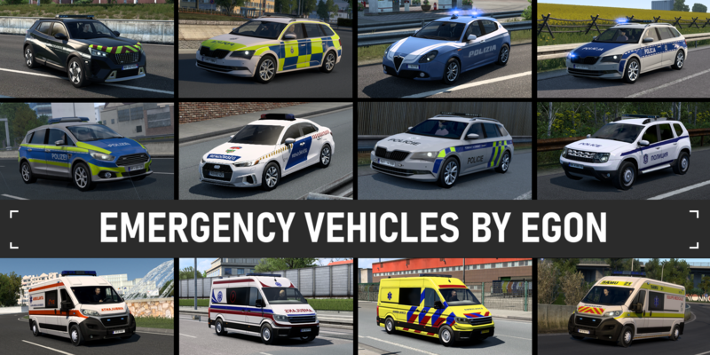 Emergency vehicles by Egon - SCS Software