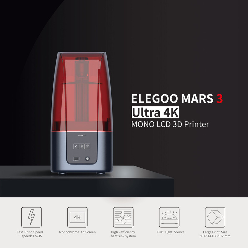 Elegoo Mars 3 - Small factor 4K - 3D Printing Basics - Britmodeller.com