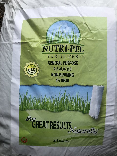 Nutri-Pel organic fertilizer Canada | Lawn Care Forum