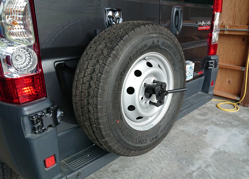 Spare tire mount for rear door | Ram Promaster Forum