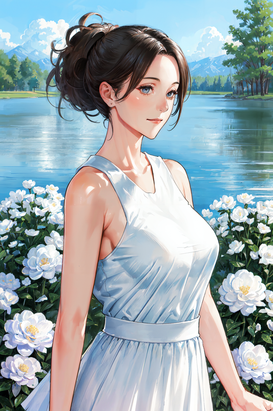 00763 3617384609 masterpiece best quality mature female solo a beautiful woman upper body whi ...