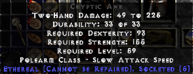 Cryptic Axe - Topic - d2jsp