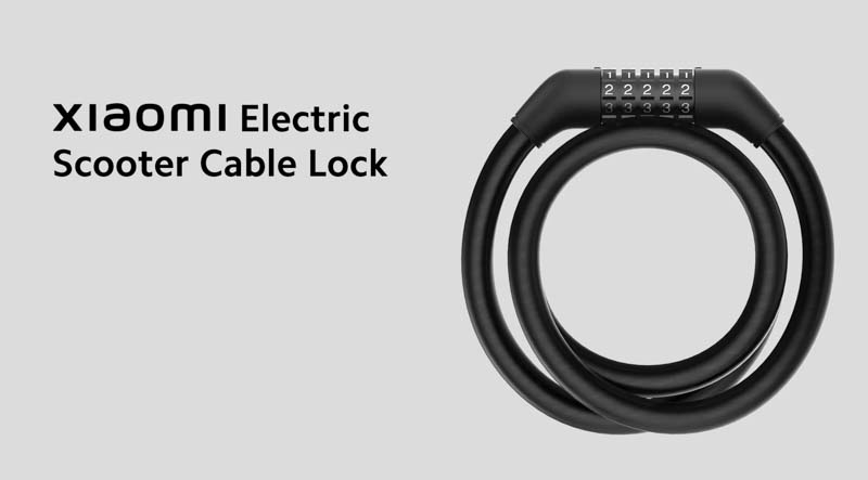 Xiaomi Electric Scooter Cable Lock, asegura tu patinete