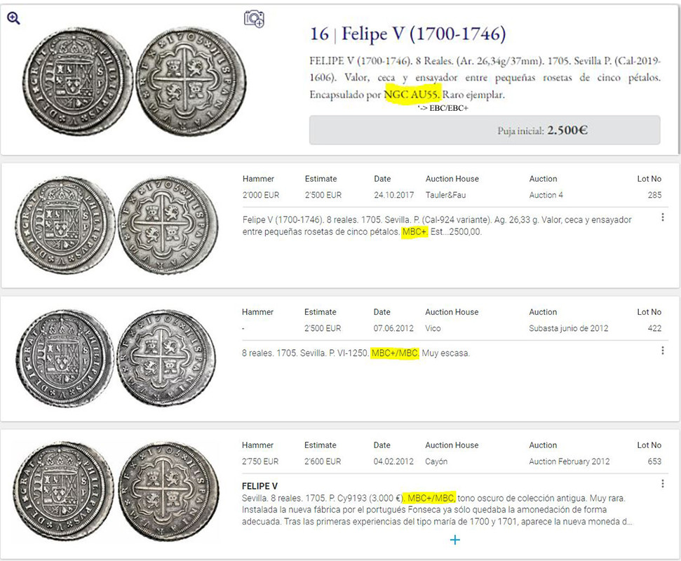 Felipe V 1705 S — Postimages