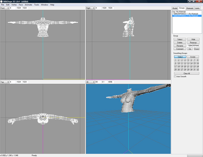 Tutorial: Seperating a Full Body Mesh: fantasyrogue — LiveJournal