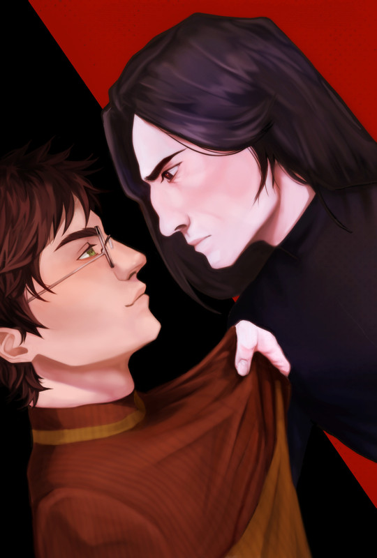 [Арт] За секунду до… - fandom Snarry 2025 (fandomsnarry) - Harry Potter - J. K. Rowling [Archive ...