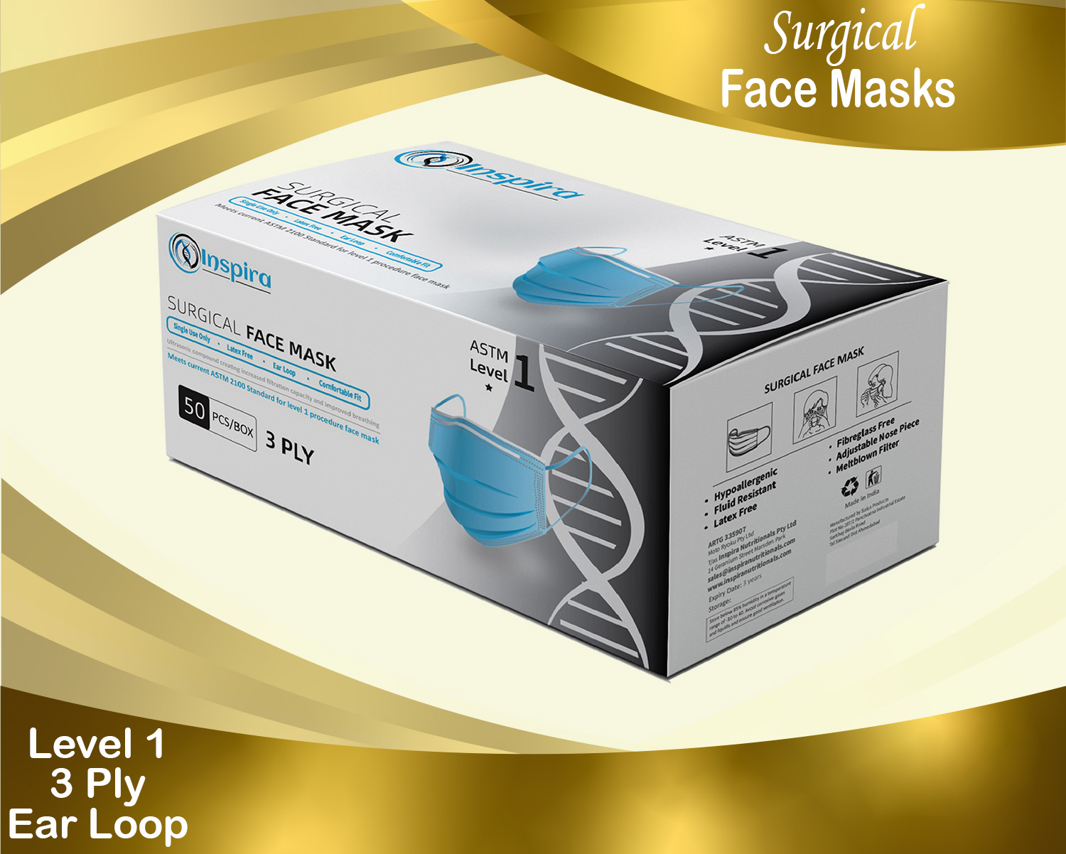 Inspira Mask Level 1 Gold — Postimages