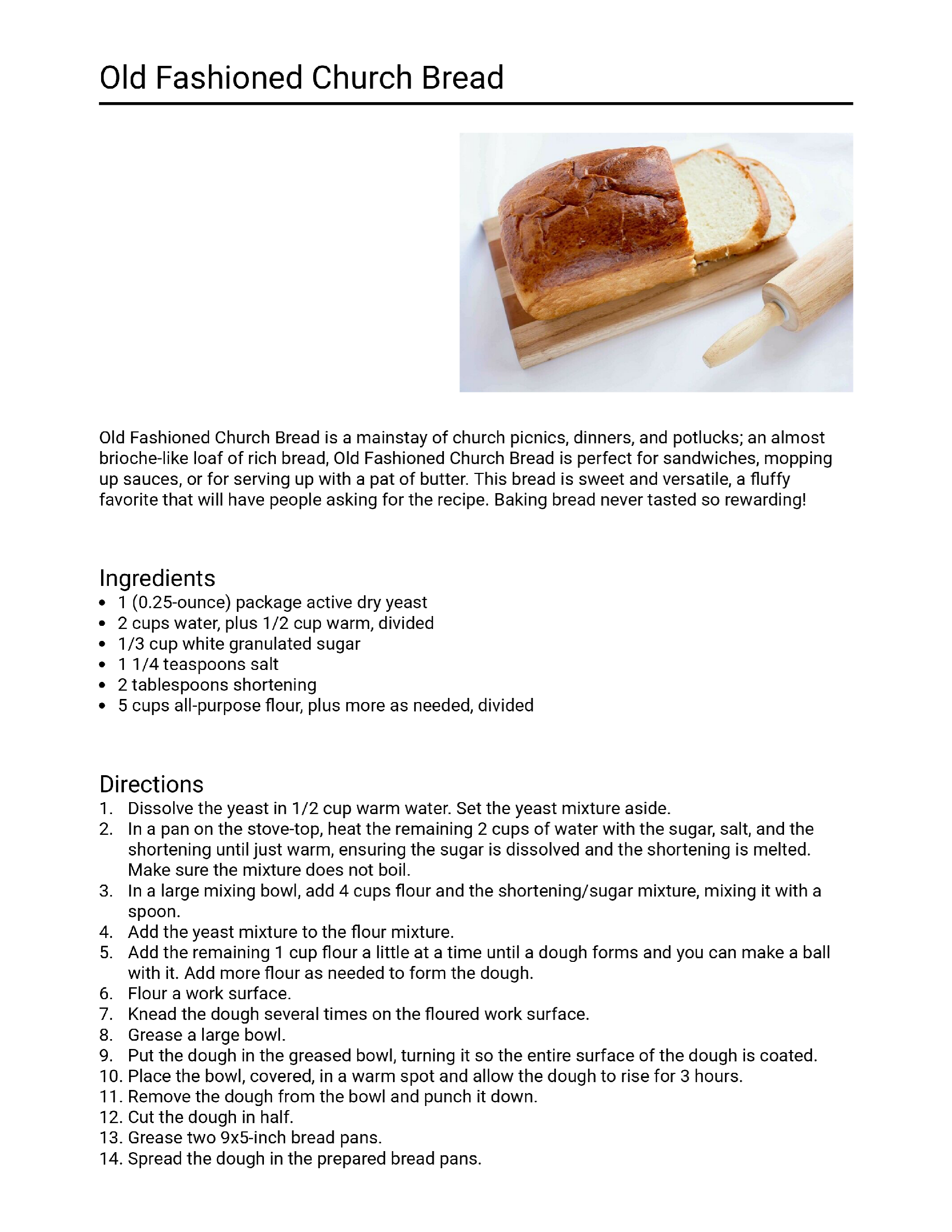 Old Fashioned Church Bread 01 — Postimages