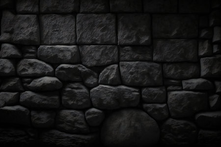 Black Stone Wall 4 — Postimages