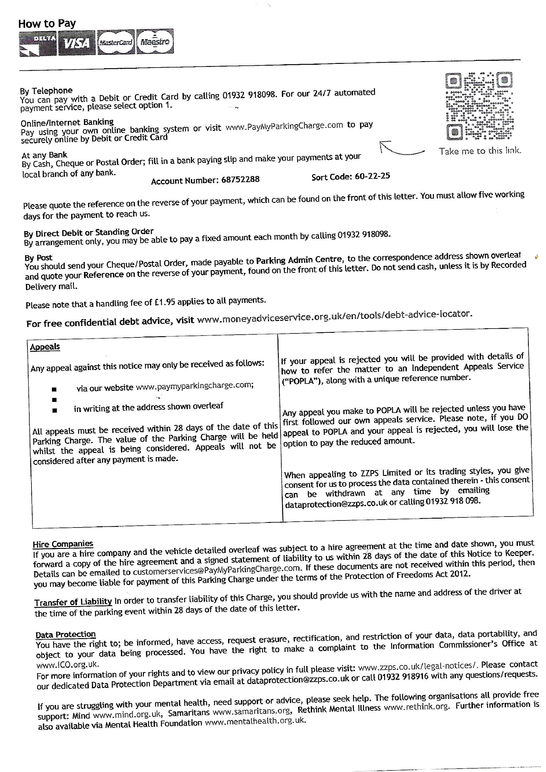 Station Car Park Back of Notice — Postimages