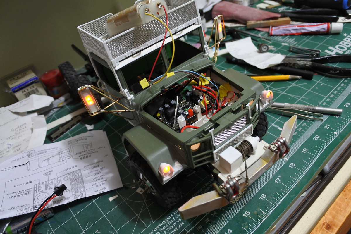 1/16 WPL B-16 r/c to CDN army MLVW conversion - Work in Progress ...