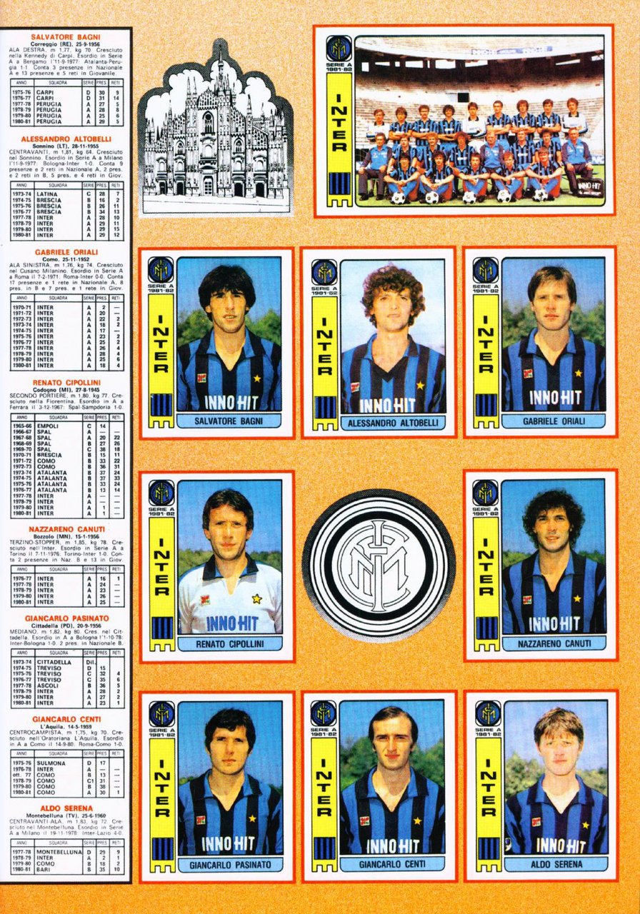 Calciatori 1981 1982 Panini 23 — Postimages