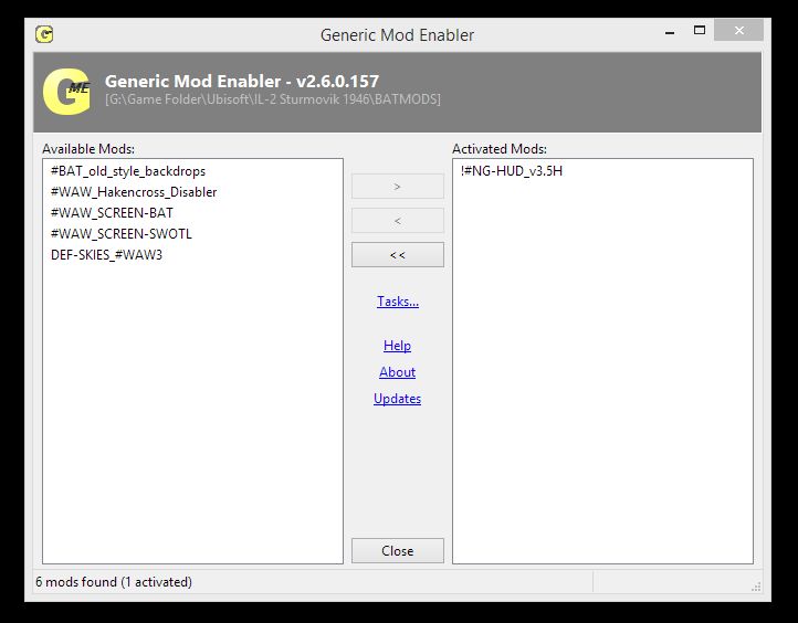 No Next Gens (HUD - MAP) in new BAT installation