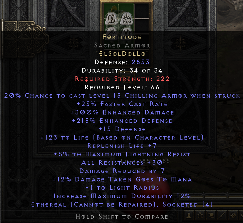 15ed Eth Sacred Armor - Topic - d2jsp