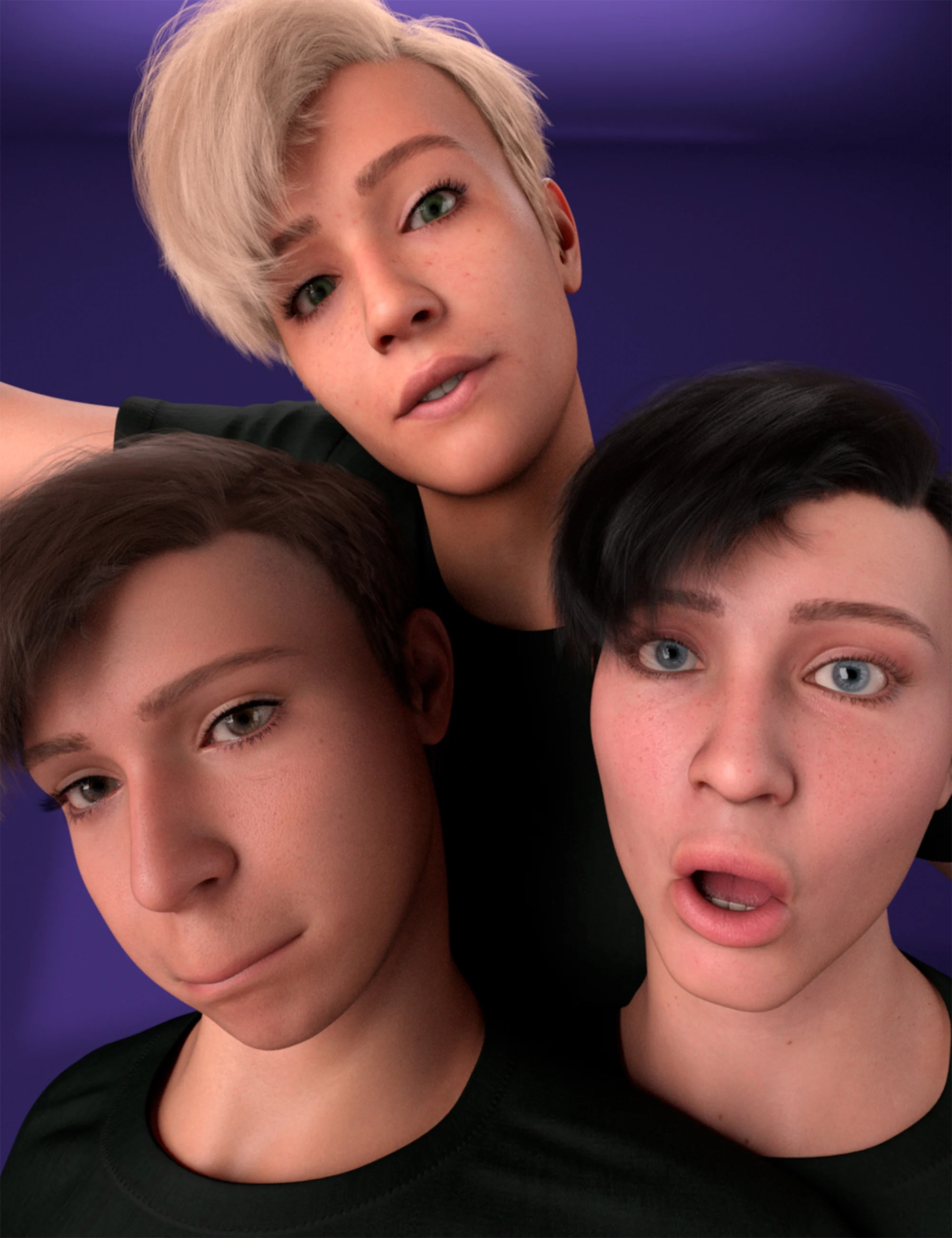 (LOTS OF POINTS) For Emphasized Visemes For Genesis 9 - Free Daz 3D Models