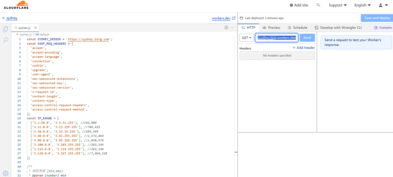 Cloudflare Workers 建立一个代理后还是 0, message='', url=URL('https://edgeservices.bing.com/edgesvc ...