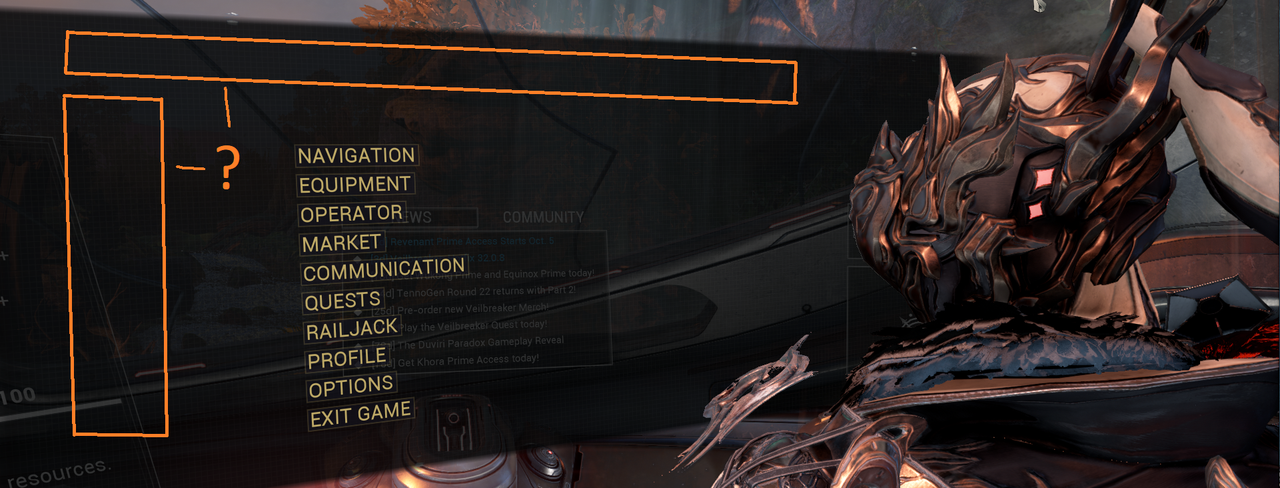 Quick Access Bar For Menu Art Animation And Ui Warframe Forums