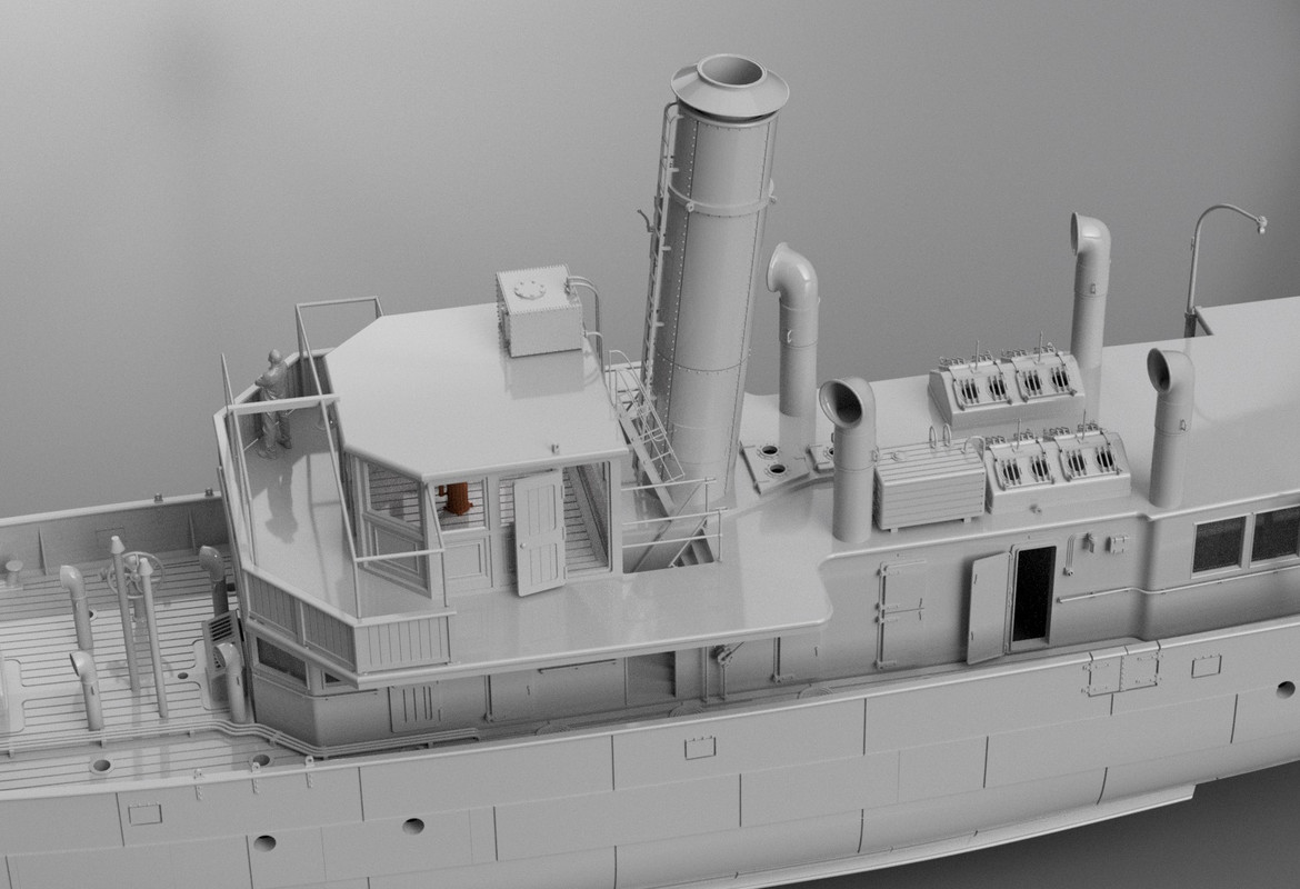 SS Hydrograaf, 1:100, 3D, hydrographic ship of Royal Dutch Navy - Page ...